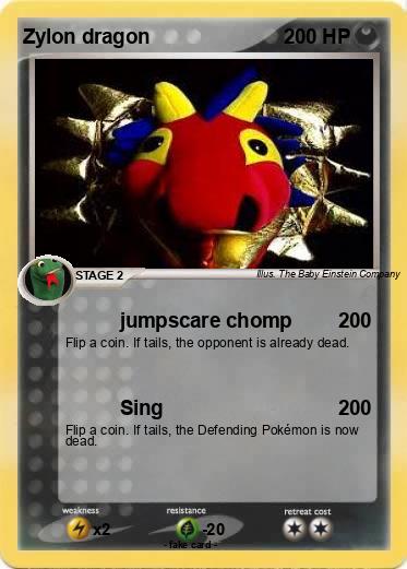 Pokémon Zylon dragon - jumpscare chomp - My Pokemon Card