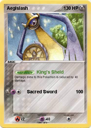 Pokémon Aegislash 20 20 - King's Sheld - My Pokemon Card