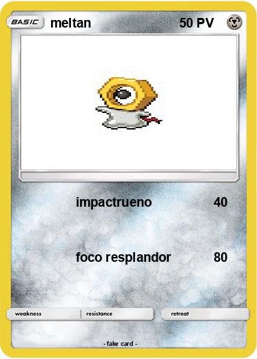 Pokémon meltan 133 133 - impactrueno - Mi carta pokémon