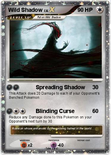 Pokémon Wild Shadow - Spreading Shadow - My Pokemon Card