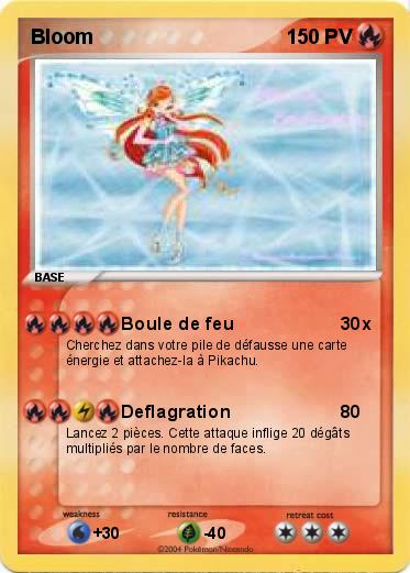 Pokémon Bloom 27 27 - Boule de feu - Ma carte Pokémon