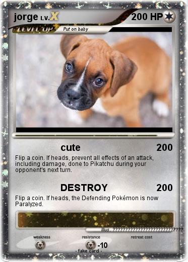 Pokémon jorge 160 160 - cute - My Pokemon Card