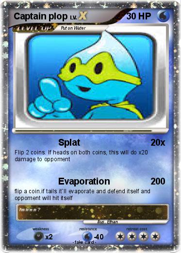 Pokémon Captain plop - Splat - My Pokemon Card