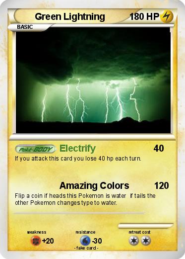 Pokémon Green Lightning - Electrify - My Pokemon Card