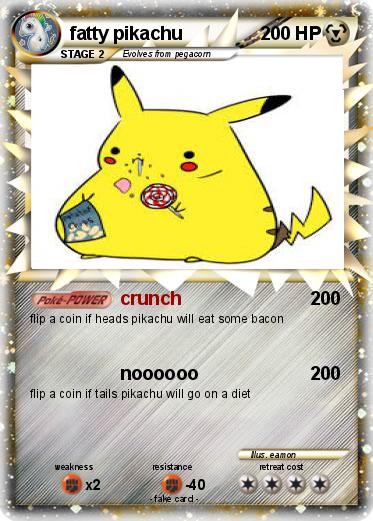 Pokémon fatty pikachu 5 5 - crunch - My Pokemon Card