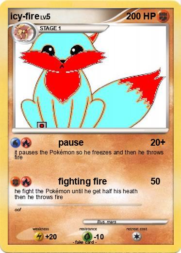 Pokémon icy fire 3 3 - pause - My Pokemon Card