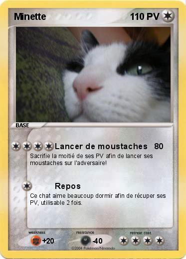 Pokémon Minette 13 13 - Lancer de moustaches - Ma carte Pokémon