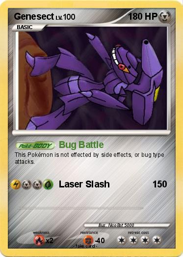 Pokémon Genesect 425 425 - Bug Battle - My Pokemon Card