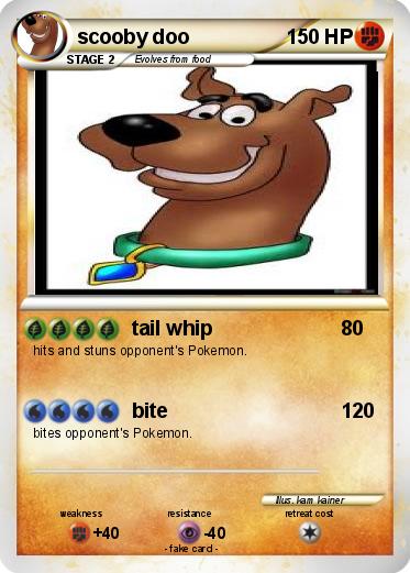 Pokémon scooby doo 120 120 - tail whip - My Pokemon Card
