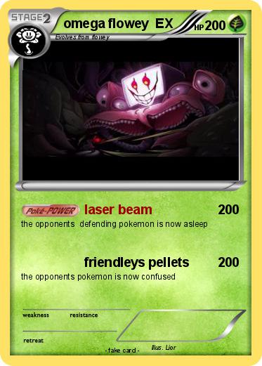 Pokémon omega flowey EX 1 1 - laser beam - My Pokemon Card