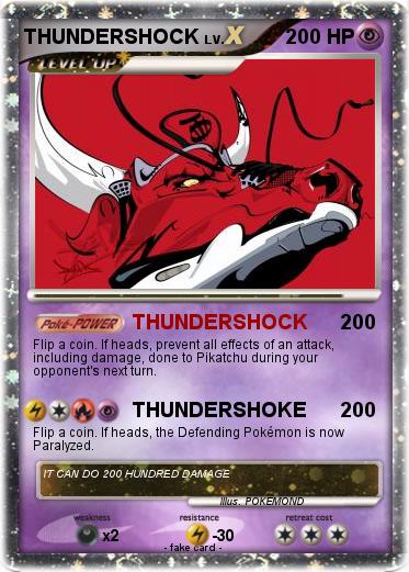 Pokémon THUNDERSHOCK 201 201 - THUNDERSHOCK - My Pokemon Card