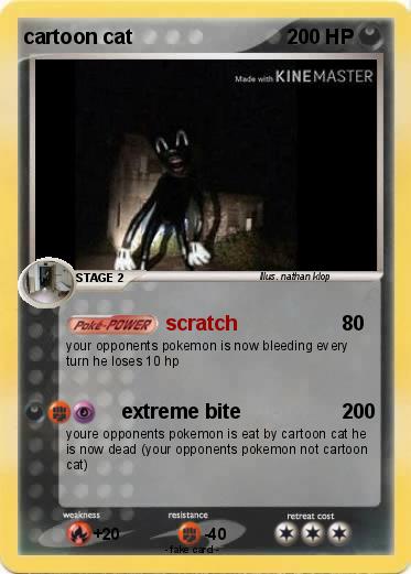 Pokémon cartoon cat 66 66 - scratch - My Pokemon Card