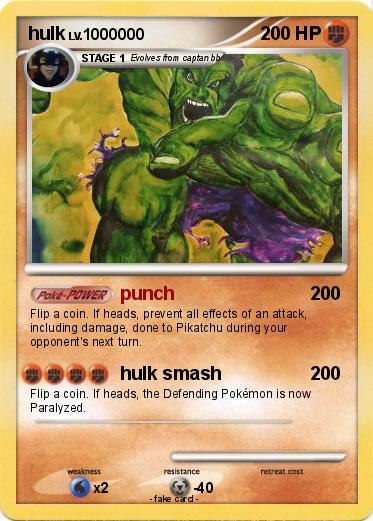Pokémon hulk 1408 1408 - punch - My Pokemon Card
