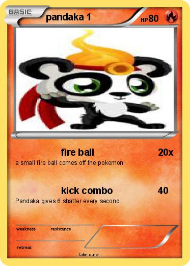 Pokémon pandaka 2 1 1 - fire ball - My Pokemon Card