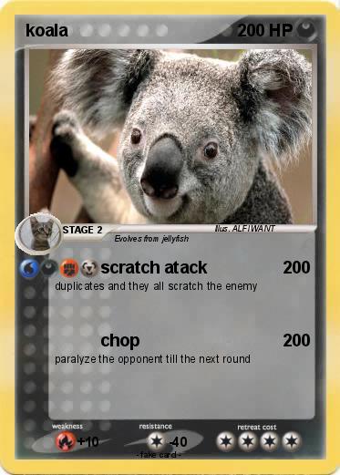 Pokémon koala 1695 1695 - scratch atack - My Pokemon Card