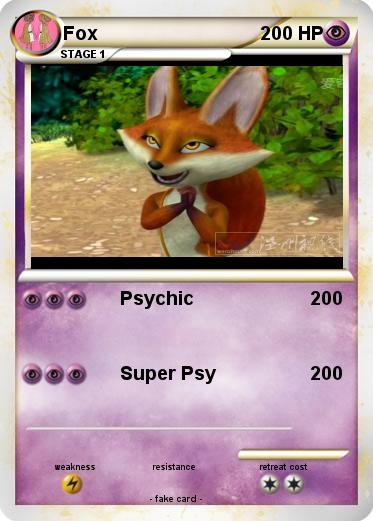 Pokémon Fox 925 925 - Psychic - My Pokemon Card