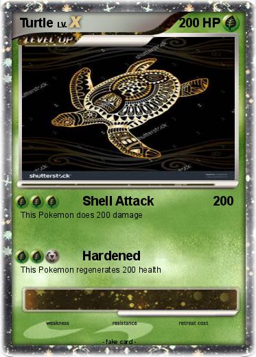Pokémon Turtle 606 606 - Shell Attack - My Pokemon Card