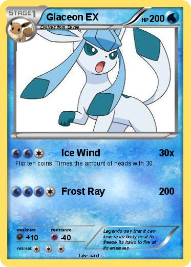 Pokémon Glaceon EX 11 11 - Ice Wind - My Pokemon Card
