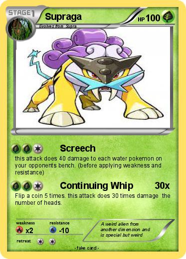 Pok mon Supraga Screech My Pokemon Card Pok mon Supraga Screech My Pokemon Card