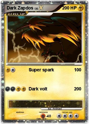 Pokémon Dark Zapdos 27 27 - Super spark - My Pokemon Card