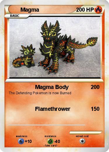 Pokémon Magma 204 204 - Magma Body - My Pokemon Card