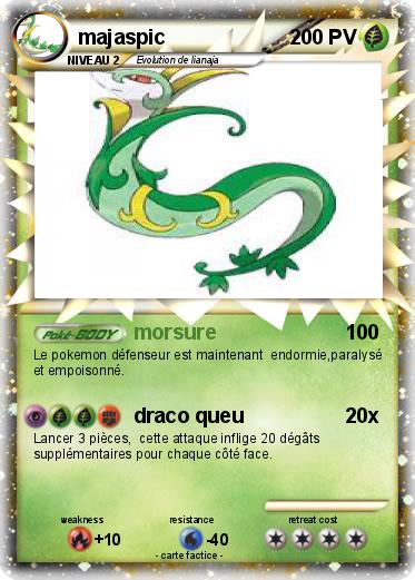 Pokémon majaspic 223 223 - morsure - Ma carte Pokémon