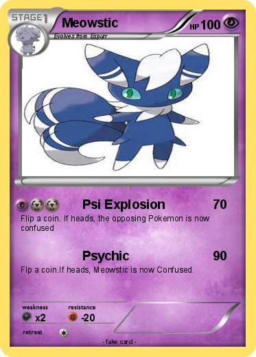 Pokémon Meowstic 21 21 - Psi Explosion - My Pokemon Card