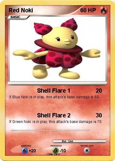 Pokémon Red Noki - Shell Flare 1 - My Pokemon Card