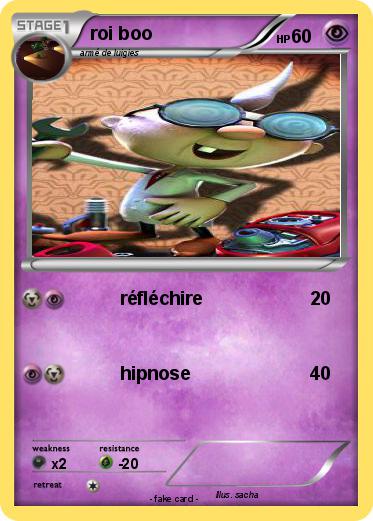 Pokémon roi boo 199 199 - réfléchire - Ma carte Pokémon