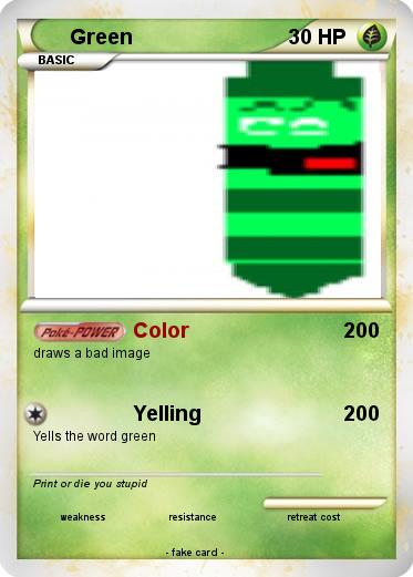 Pokémon Green 2333 2333 - Color - My Pokemon Card