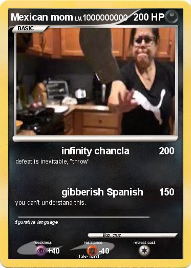 Pokémon Mexican mom 13 13 - infinity chancla - My Pokemon Card