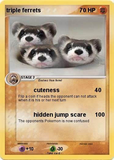 Pokémon triple ferrets - cuteness - My Pokemon Card