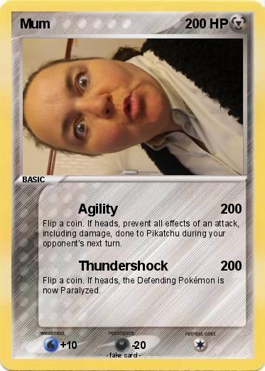 Pokémon Mum 112 112 - Agility - My Pokemon Card