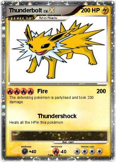 Pokémon Thunderbolt 33 33 - Fire - My Pokemon Card