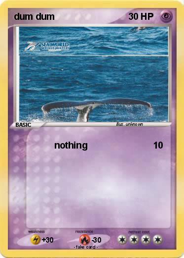 Pokémon whale tail 4 4 - nothing - My Pokemon Card