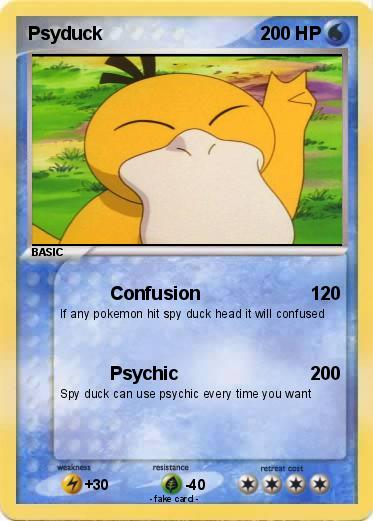 Pokémon Psyduck 145 145 - Confusion - My Pokemon Card