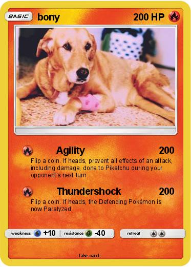 Pokémon bony 35 35 - Agility - My Pokemon Card