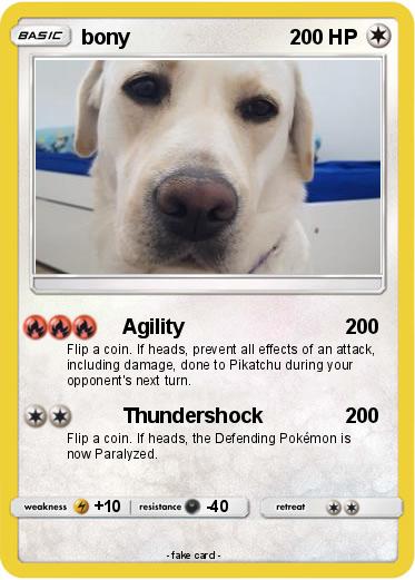 Pokémon bony 34 34 - Agility - My Pokemon Card