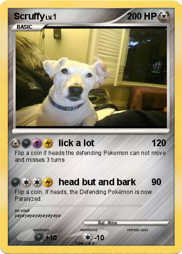 Pokémon Scruffy 19 19 - lick a lot - My Pokemon Card