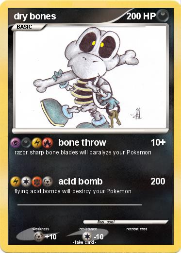 Pokémon dry bones 161 161 - bone throw - My Pokemon Card