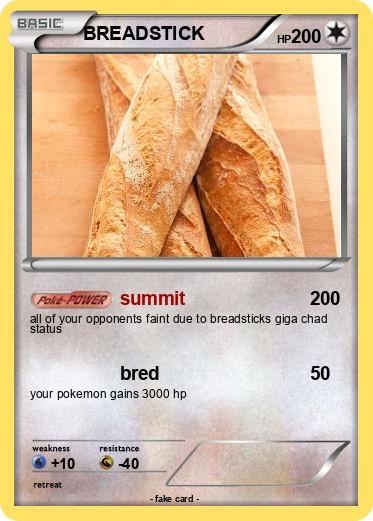 Pokémon BREADSTICK 3 3 - summit - My Pokemon Card