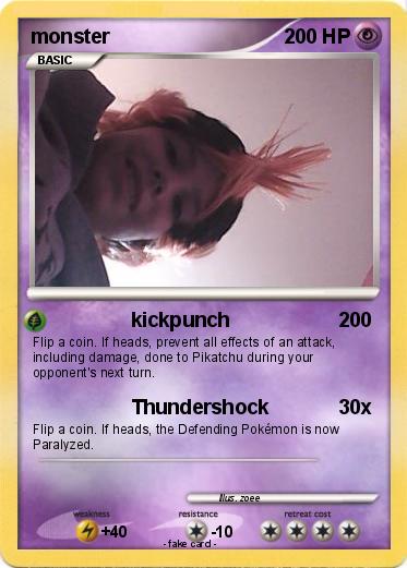 Pokémon monster 1305 1305 - kickpunch - My Pokemon Card