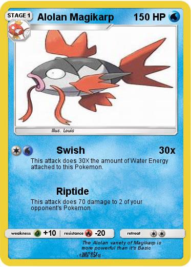 Pokémon Alolan Magikarp 3 3 - Swish - My Pokemon Card