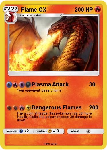 Pokémon Flame GX - Plasma Attack - My Pokemon Card