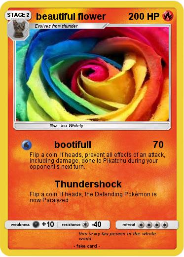 Pokémon beautiful flower 3 3 - bootifull - My Pokemon Card