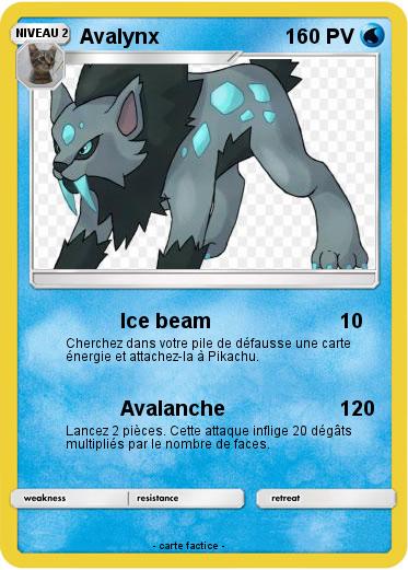 Pokémon Avalynx 1 1 - Ice beam - Ma carte Pokémon