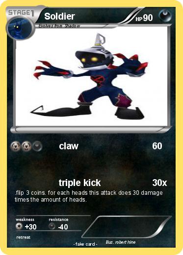 Pokémon Soldier 180 180 - claw - My Pokemon Card