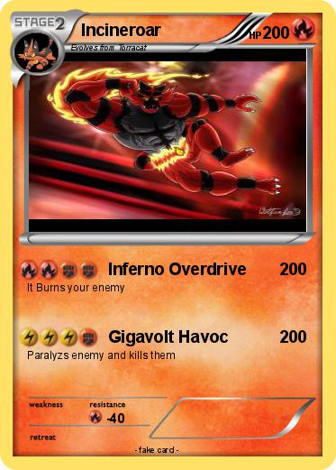 Pokémon Incineroar 17 17 - Inferno Overdrive - My Pokemon Card