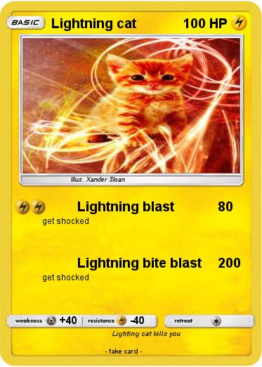 Pokémon Lightning cat 9 9 - Lightning blast - My Pokemon Card