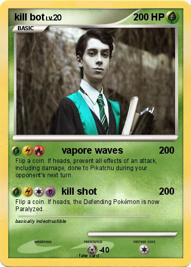 Pokémon kill bot 4 4 - vapore waves - My Pokemon Card